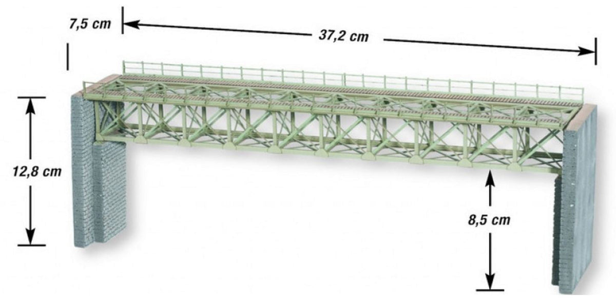 Noch 67020 H0 LC Steel Bridge With Bridge Heads – AnnieKits