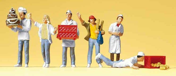 Preiser 10377 H0 At The Bakery – AnnieKits