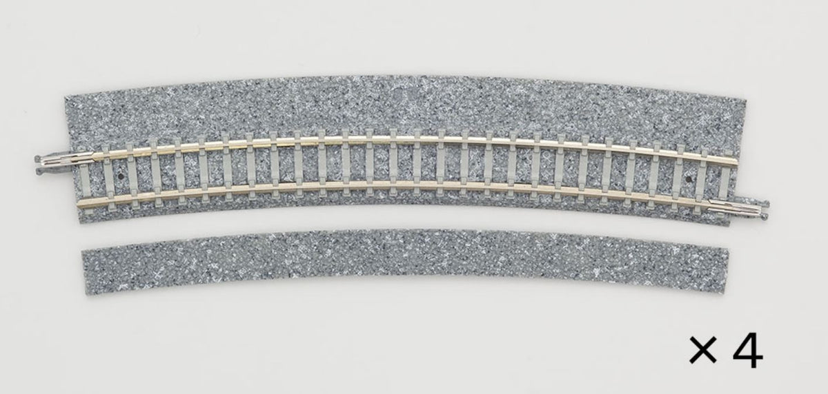 Tomix 01770 1770 N Tracks Wide Curve 541 mm Radius, 15°, 4pcs – AnnieKits